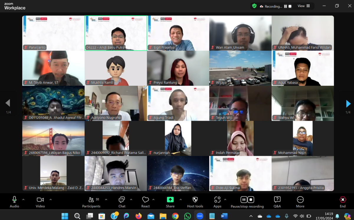 Workshop Ptv Vissim And Visum Civil Engineering Binus University