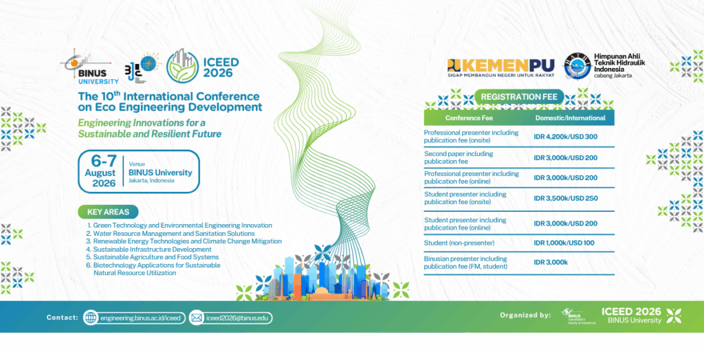 International Conference on Eco Engineering Development (ICEED 2026 ...